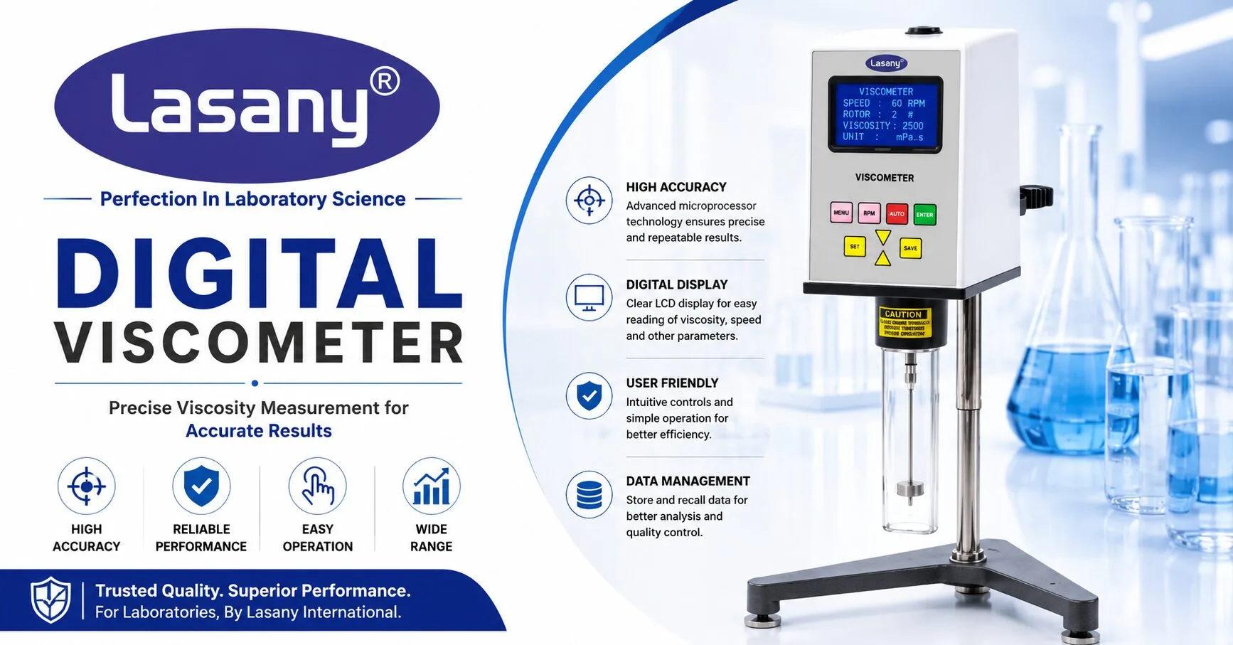 High Precision Digital Viscometer Manufacturer | Lasany International